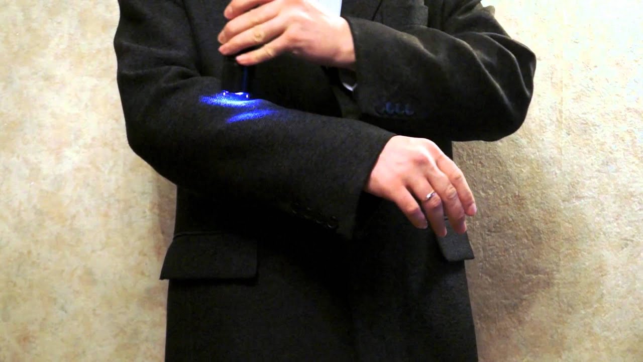 Taser proof jacket with the carbon tape - YouTube
