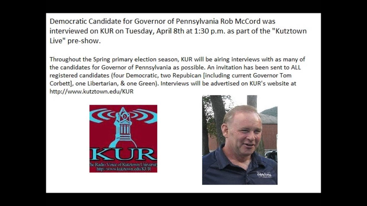 Rob McCord Interview - YouTube