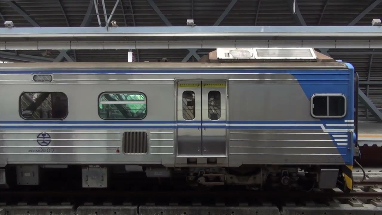 EMU600 臺鐵 2023.06.28 彷彿來到沙崙線 側視單組4輛加速駛離大慶 東芝IGBT-VVVF音【區間車 3148次】TR EMU600 IGBT-VVVF Sound Lat ...