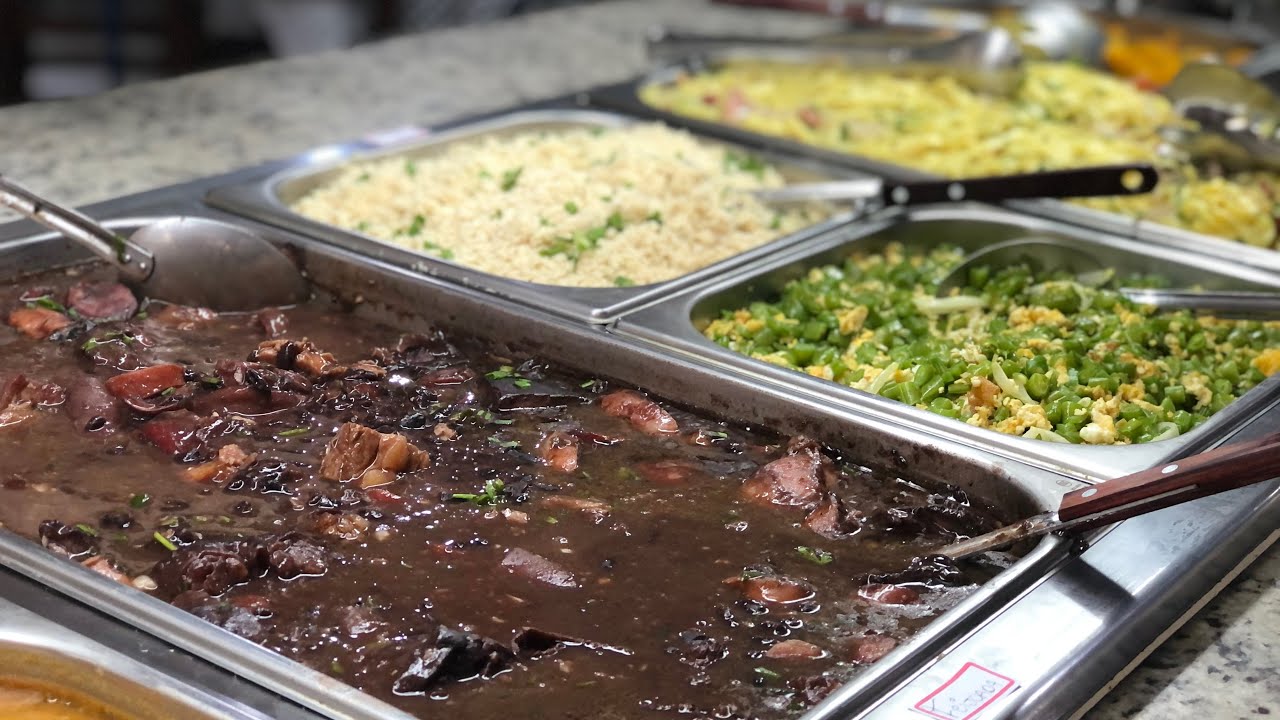 SELF SERVICE COMPLETO DE FEIJOADA + CARDÁPIO DE SEXTA !!! - YouTube
