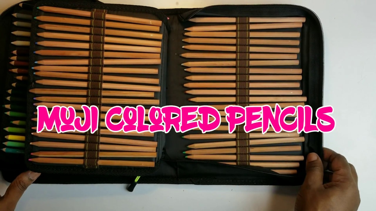 My Pencil Stash - Muji Colored Pencils - YouTube