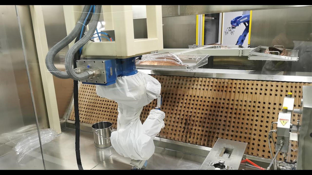 Robotic Automatic Spray Anti-fog Coating Line for Headlamp PC Lens ...