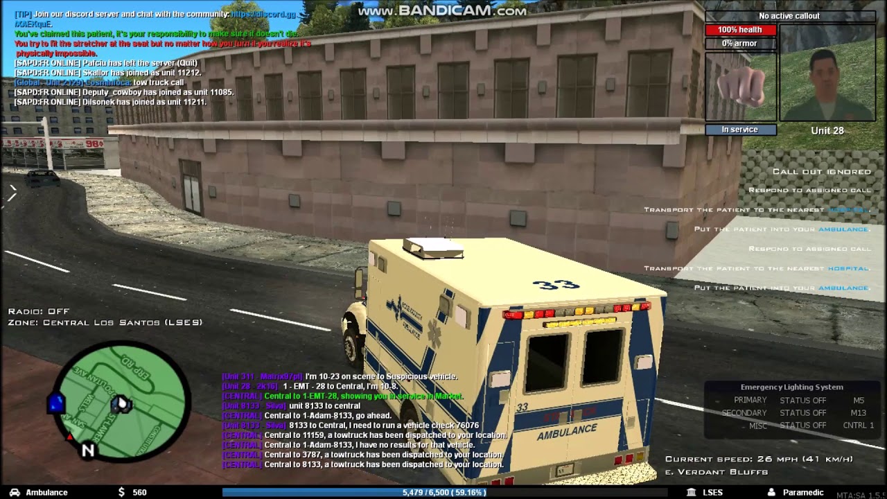 MTA SAPDFR ONLINE EP. 48 Bone County Medics in Los Santos ? - YouTube