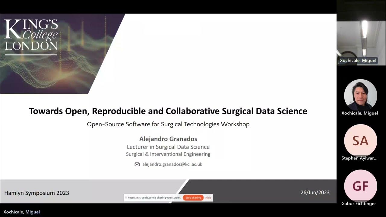 Towards Open, Reproducible and Collaborative Surgical Data Science - YouTube