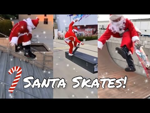 Santa’s Got Mad Skills - Best Santa Skateboarding Instagram Compilation ...