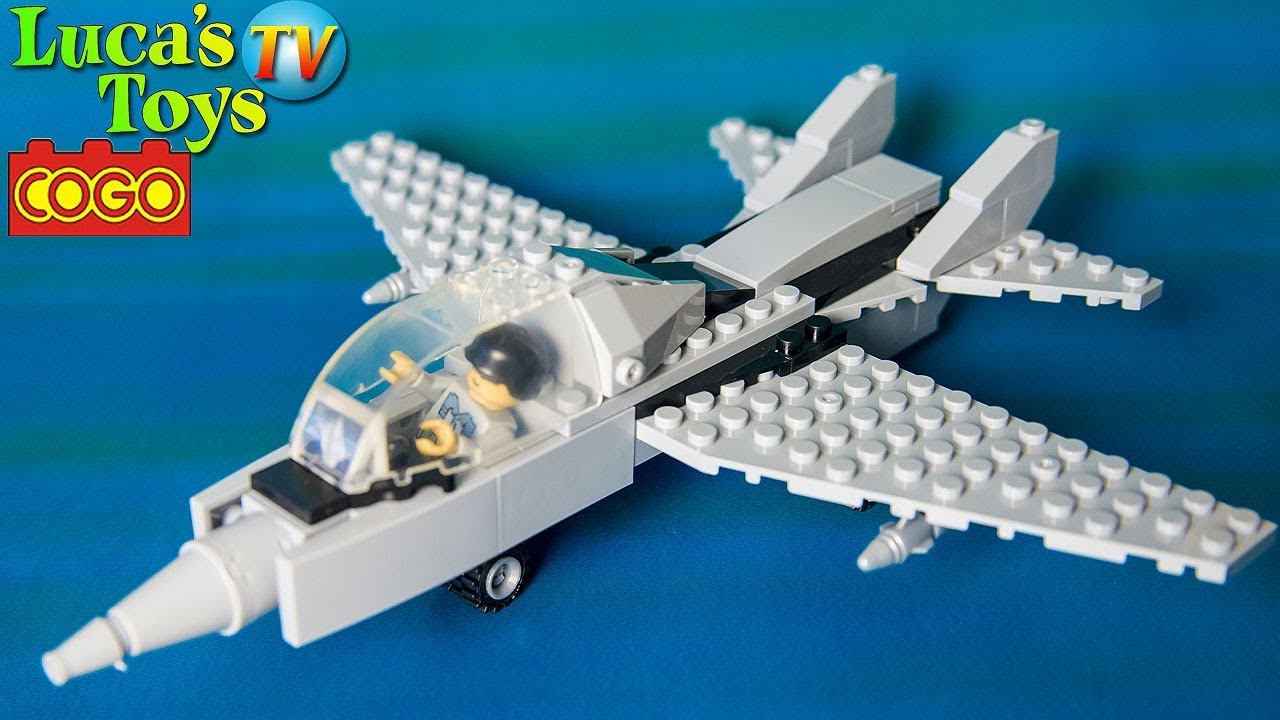 Cogo lego army jet Cogo brick story army sets army airplane speed build ...