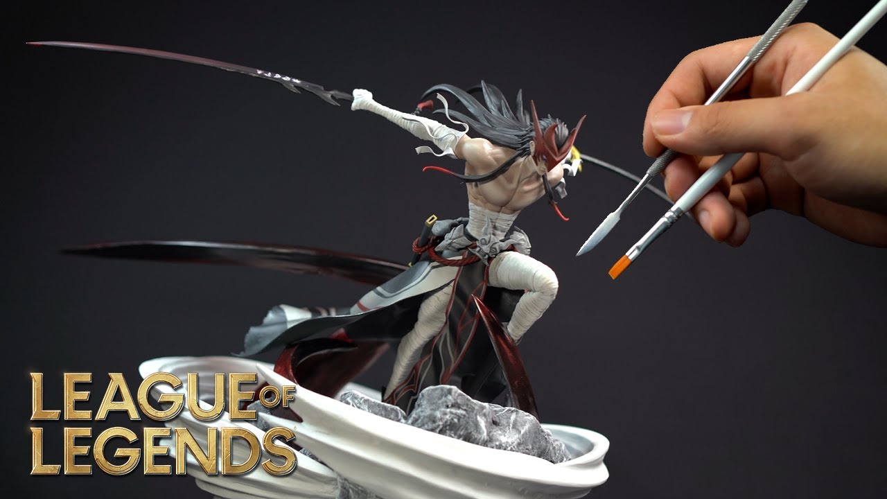 점토로 요네 피규어 만들기 제작기간 1년｜Sculpting Yone Diorama statue - YouTube