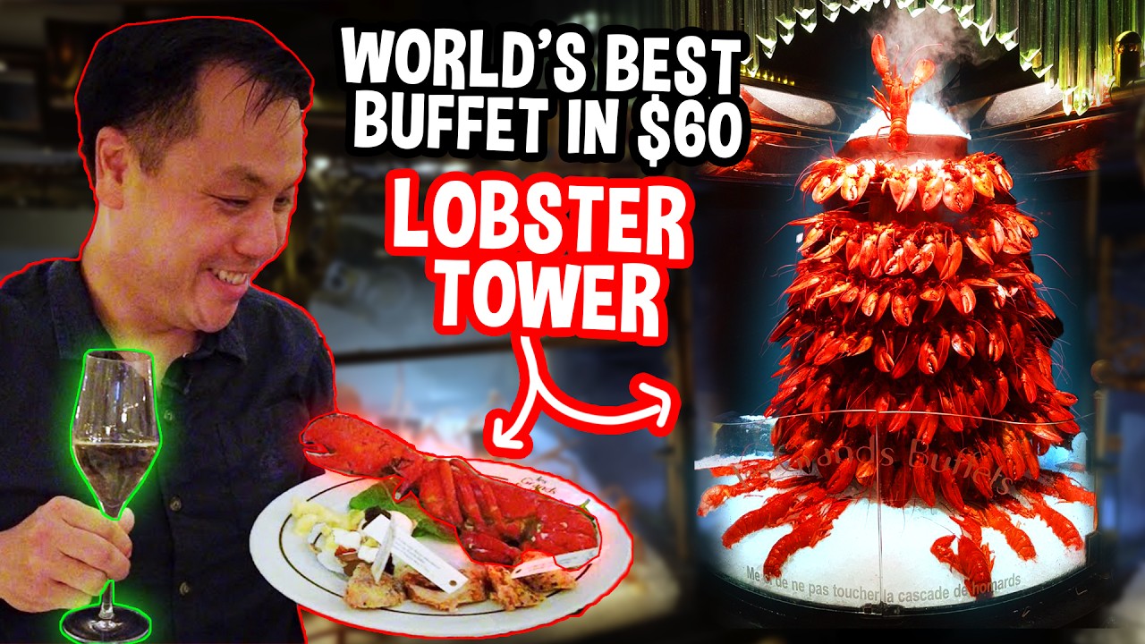 World's Best Buffet in France! Champagne, Caviar, Lobster Tower & More! - YouTube