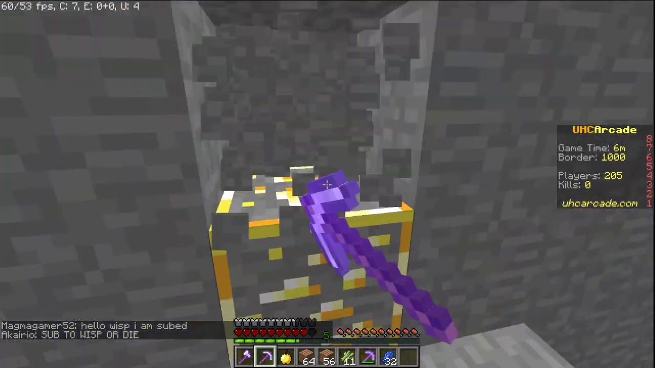 So I got in a live Wisp UHC event... - YouTube