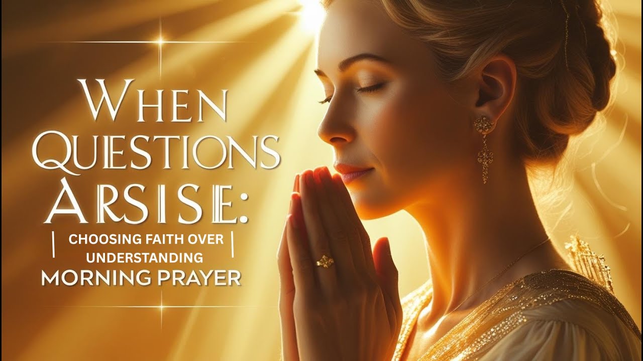 Lord, When Questions Arise: Help Me Choose Faith Over Understanding ...