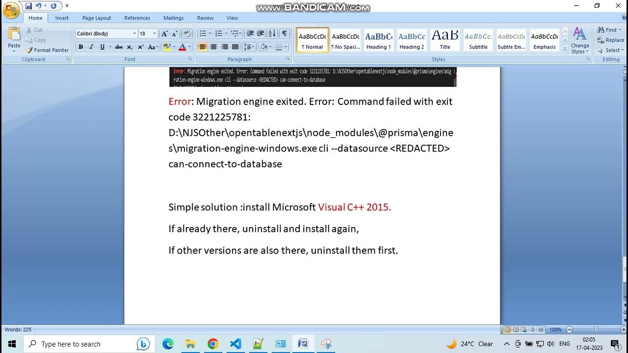 Npx Prisma Db Push Error Migration Engine Exited Error Command Failed With Exit Code