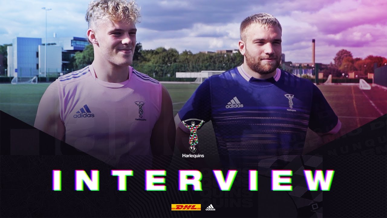 Harlequins pair Louis Lynagh and Sam Riley on England call up - YouTube
