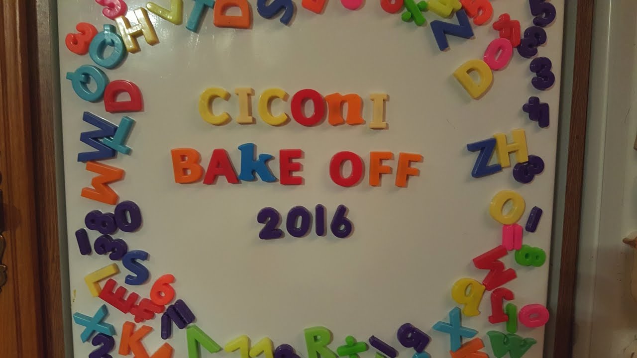 My entry for the Ciconi Bake Off 2016 - YouTube