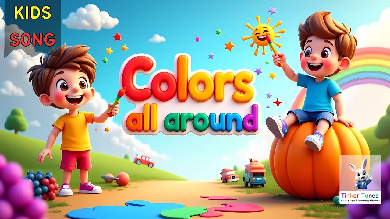Colors All Around | Fun Learning Kids Song - Learn, Sing | Nursery ...