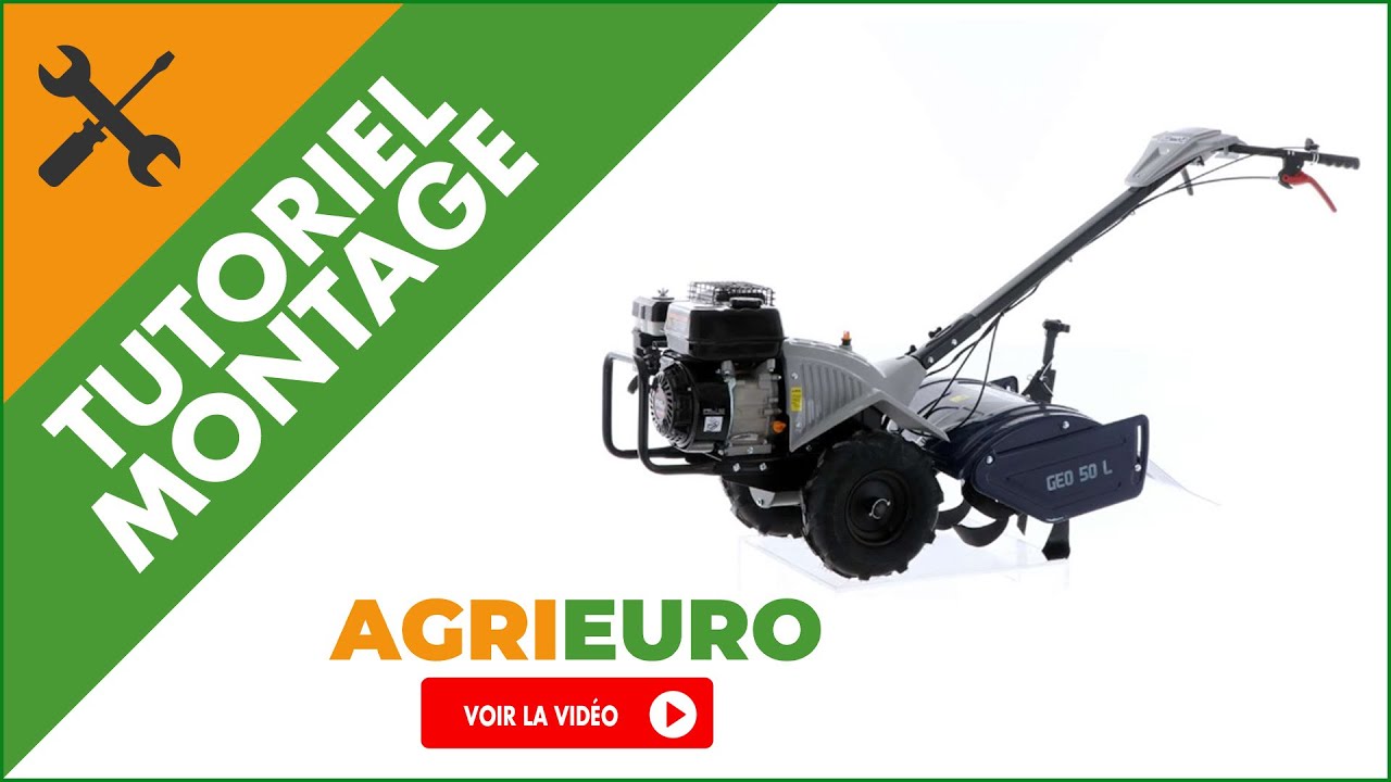 Motoculteur BullMach GEO 50 L - Tutoriel de montage complet - YouTube