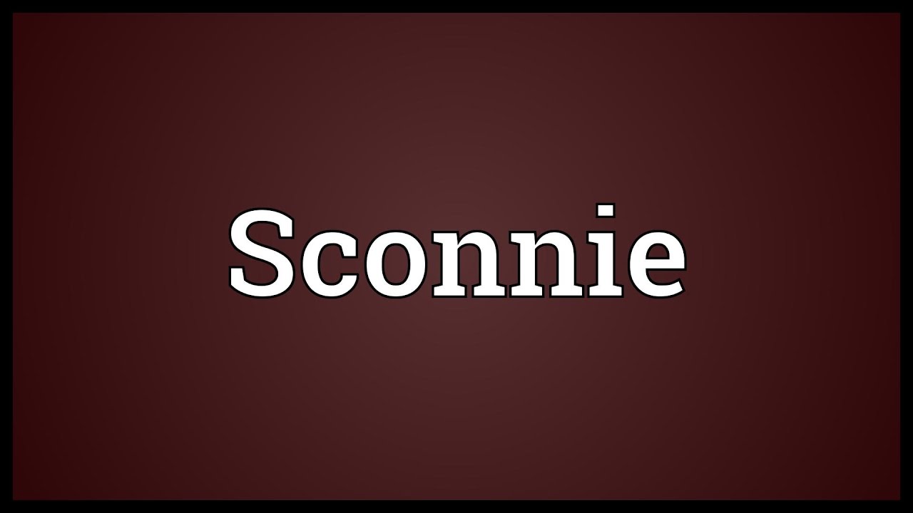 Sconnie Meaning - YouTube