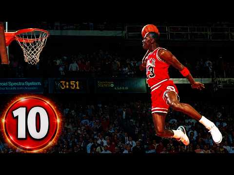 Michael Jordan Top 10 Dunks of Career