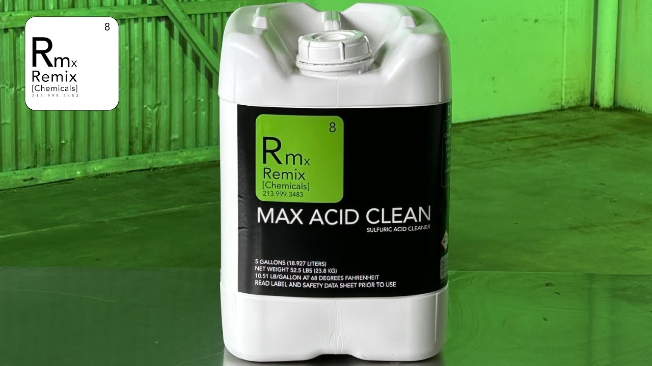 Remix Chem MAX ACID CLEAN (Sulfuric Acid Solution) - YouTube