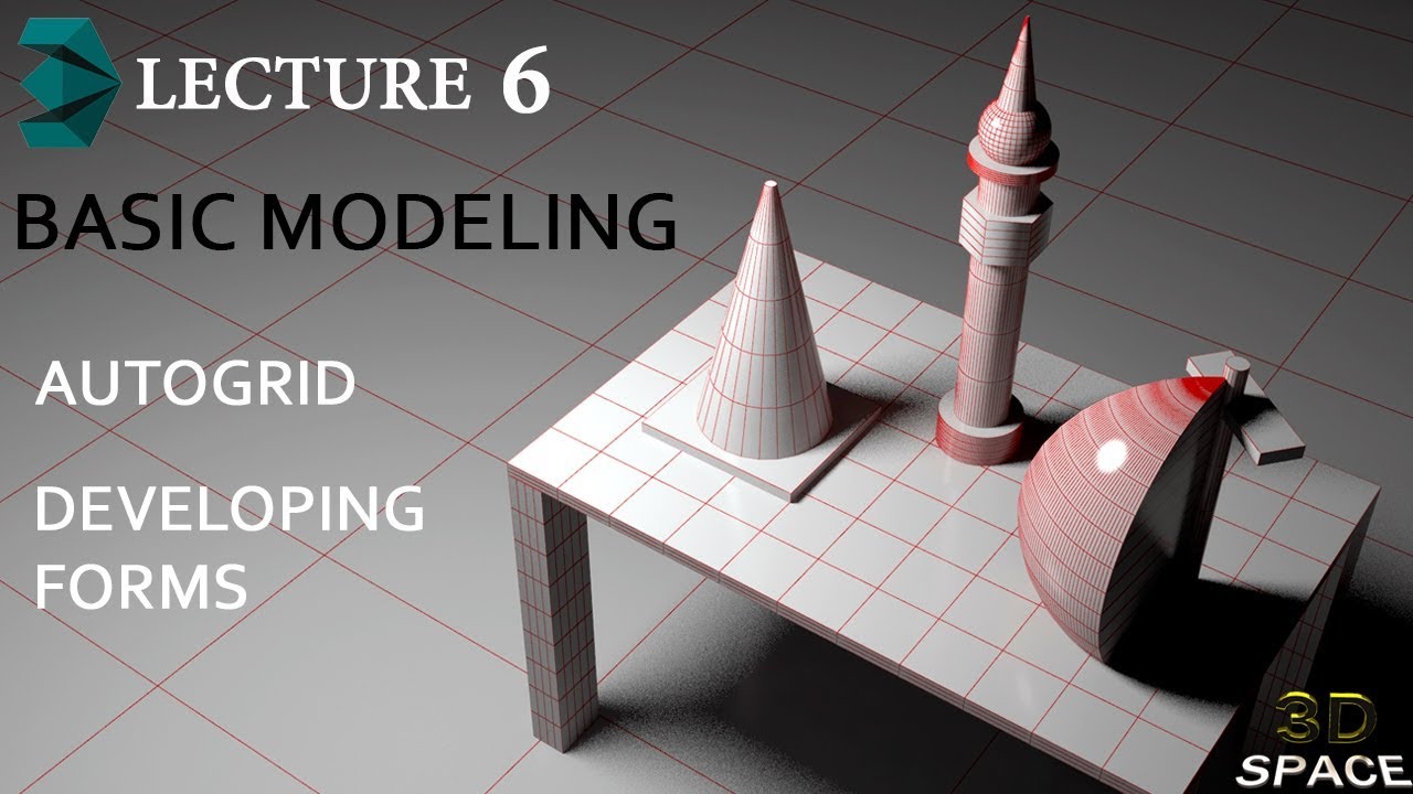 How to Auto grid in 3ds max Lecture-6 [Urdu/Hindi] - YouTube