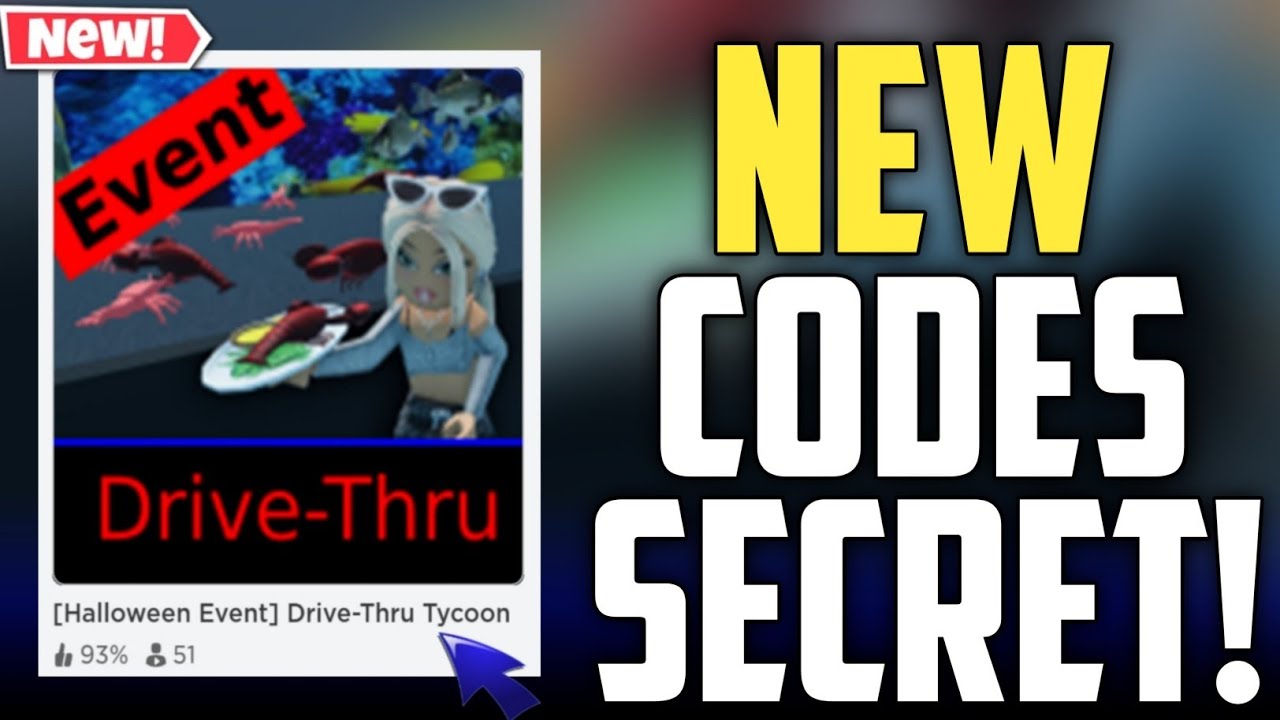 Drive-Thru Tycoon New Codes!! | ROBLOX *SECRET* CODES [HALLOWEEN EVENT ...