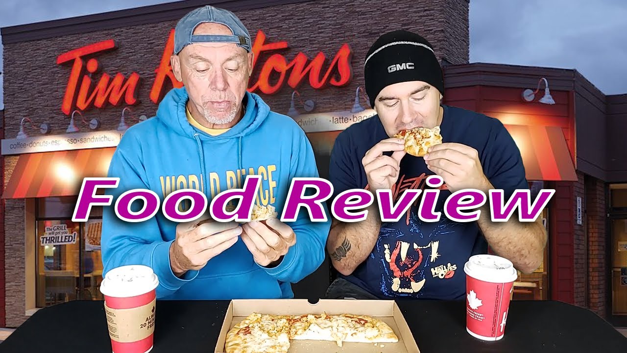 Chicken Parmesan Pizza By Tim Hortons Food Review - YouTube