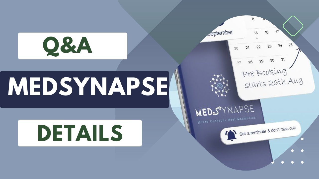 MEDSYNAPSE | SURESHOT | All queries answered | Update | Launch | Dr.Nikita Nanwani - YouTube