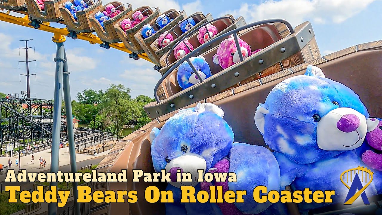 Teddy Bear Test Riders on Flying Viking Roller Coaster – Adventureland ...