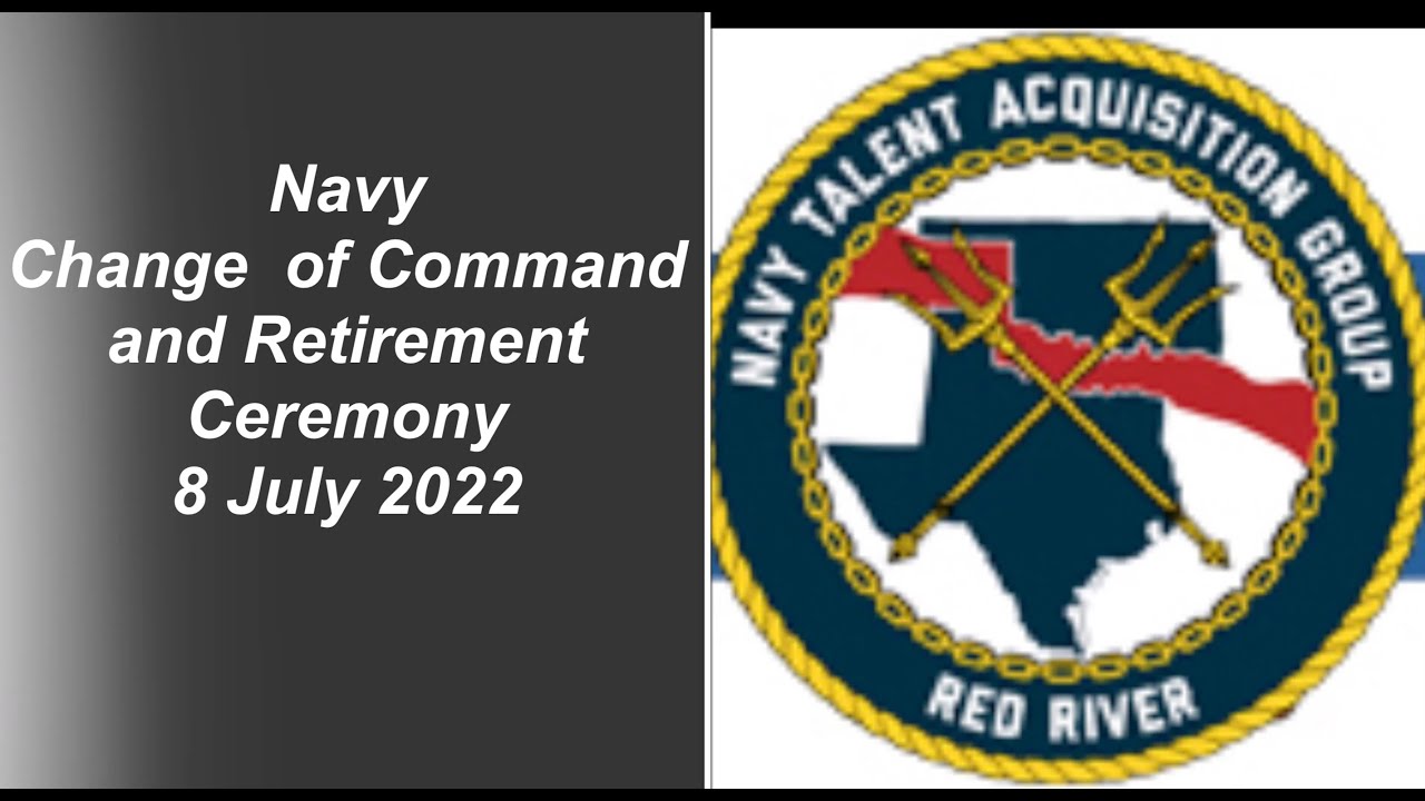 Navy Change of Command 8 Jul 2022- Dallas - YouTube