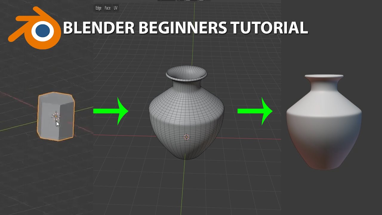 BLENDER BEGINNERS TUTORIAL: Model a Ceramic Pot in 3 minutes. - YouTube