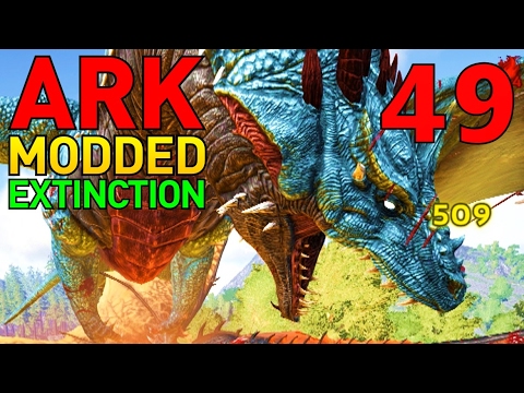[49] An Amazing Dragon Fight! (ARK Extinction Core - ARK Modded ...