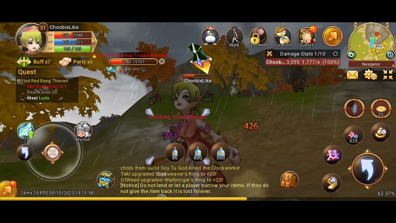 30 Find Red Bang Thieves《Flyff Universe》PK Event Server - YouTube