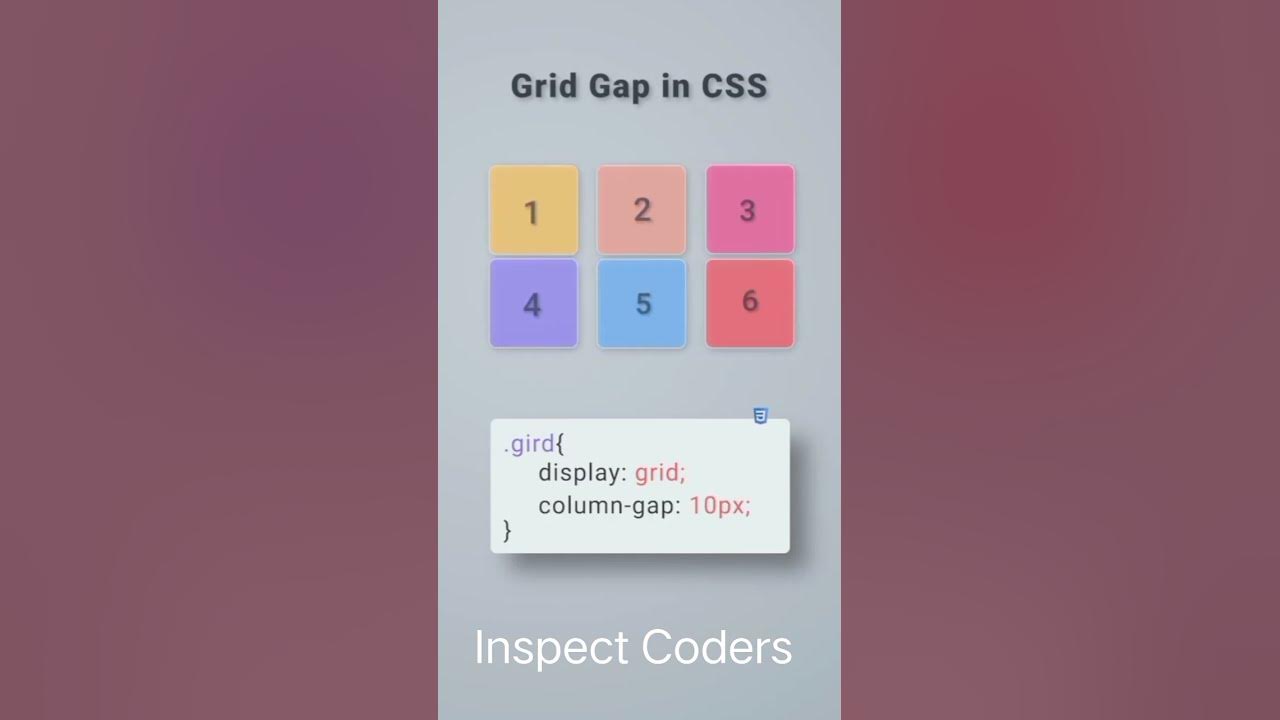 Create A Grid Gap In Css Csstutorial Csslearn Csscoding Cssproperty Cssshorts Css3 