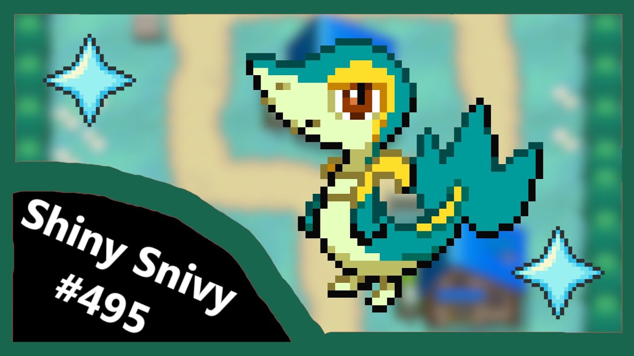 (Live) Shiny Snivy after 2991 Soft Resets! Unova Shiny Living Dex #495 ...