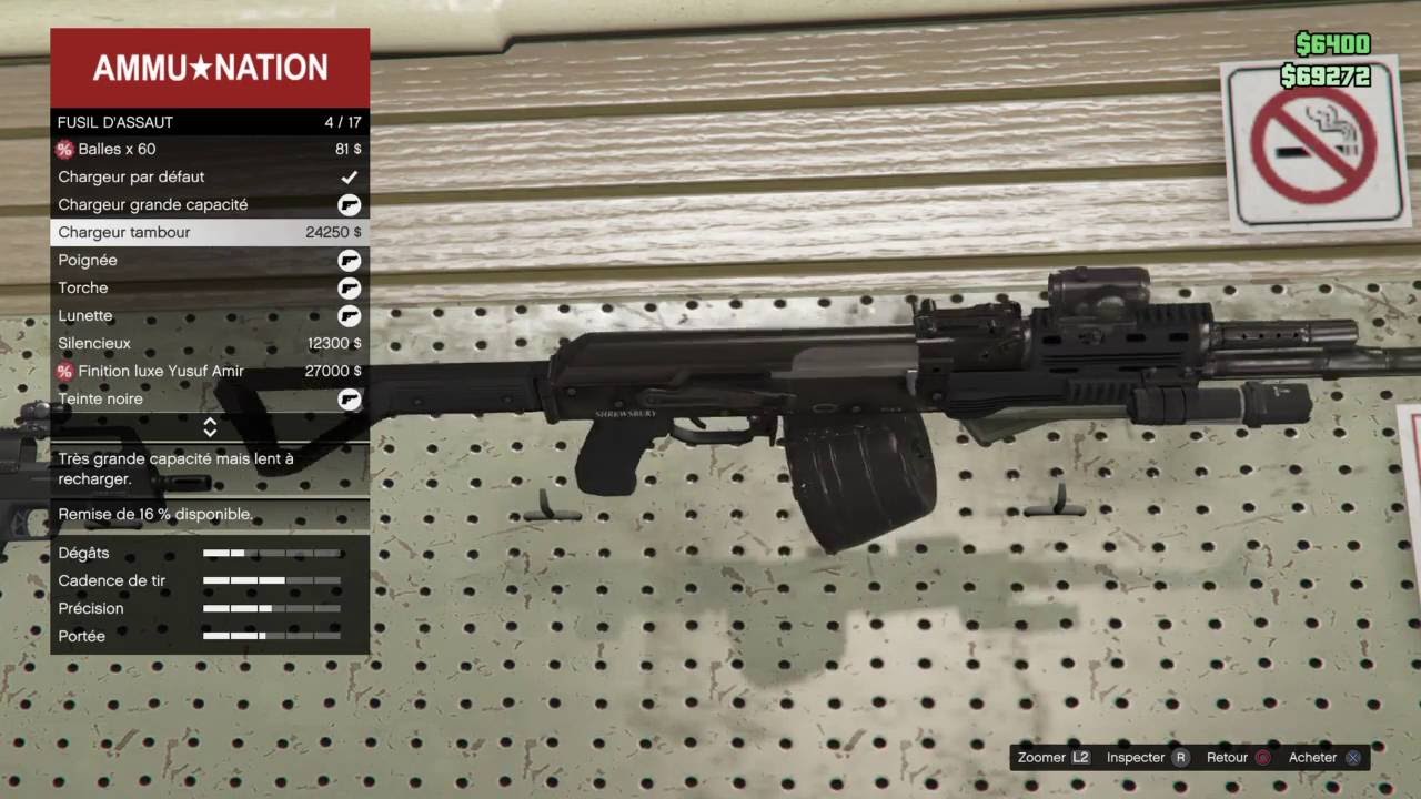 GTA V : découvert DLC : haut financer basse besogne ( arme , tenue ...