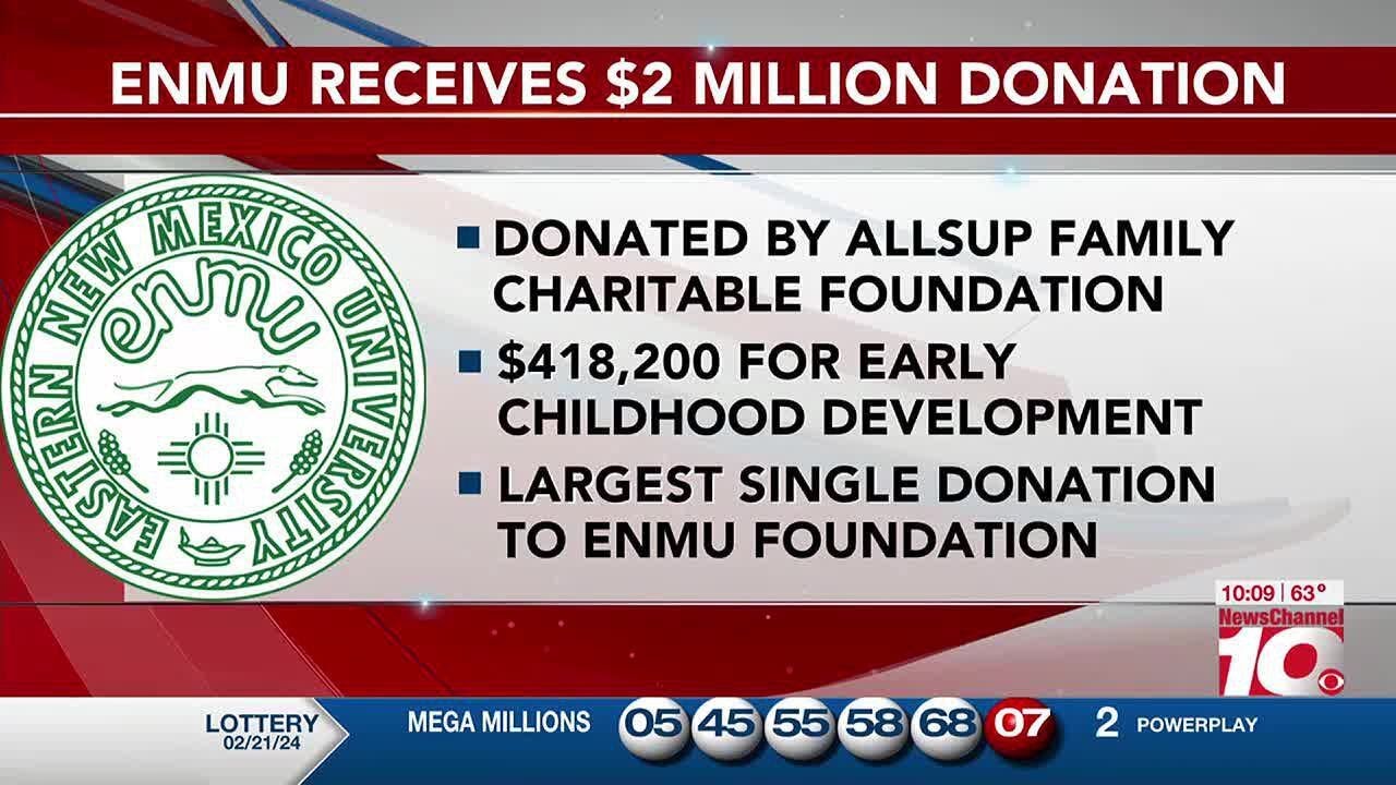 VIDEO: ENMU receives $2 million from the Allsup Family Charitable ...