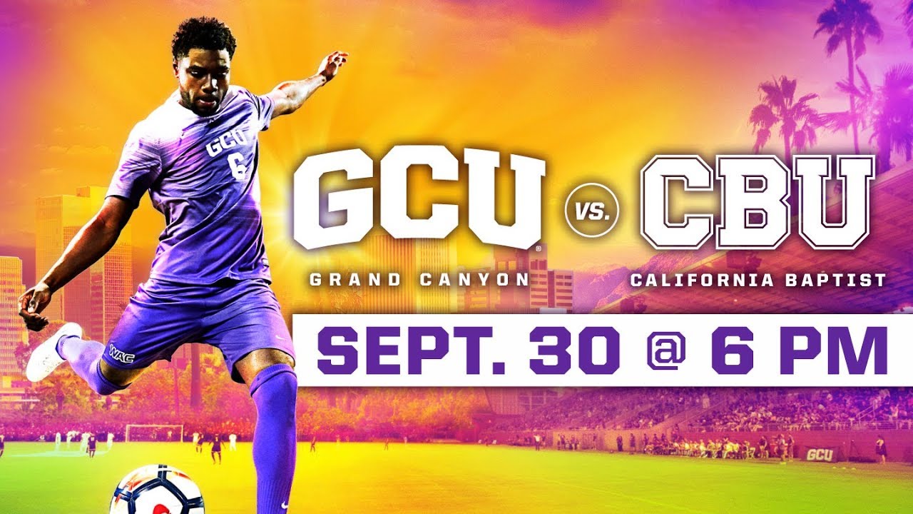 GCU Men's Soccer vs. California Baptist Sept 30, 2018 - YouTube