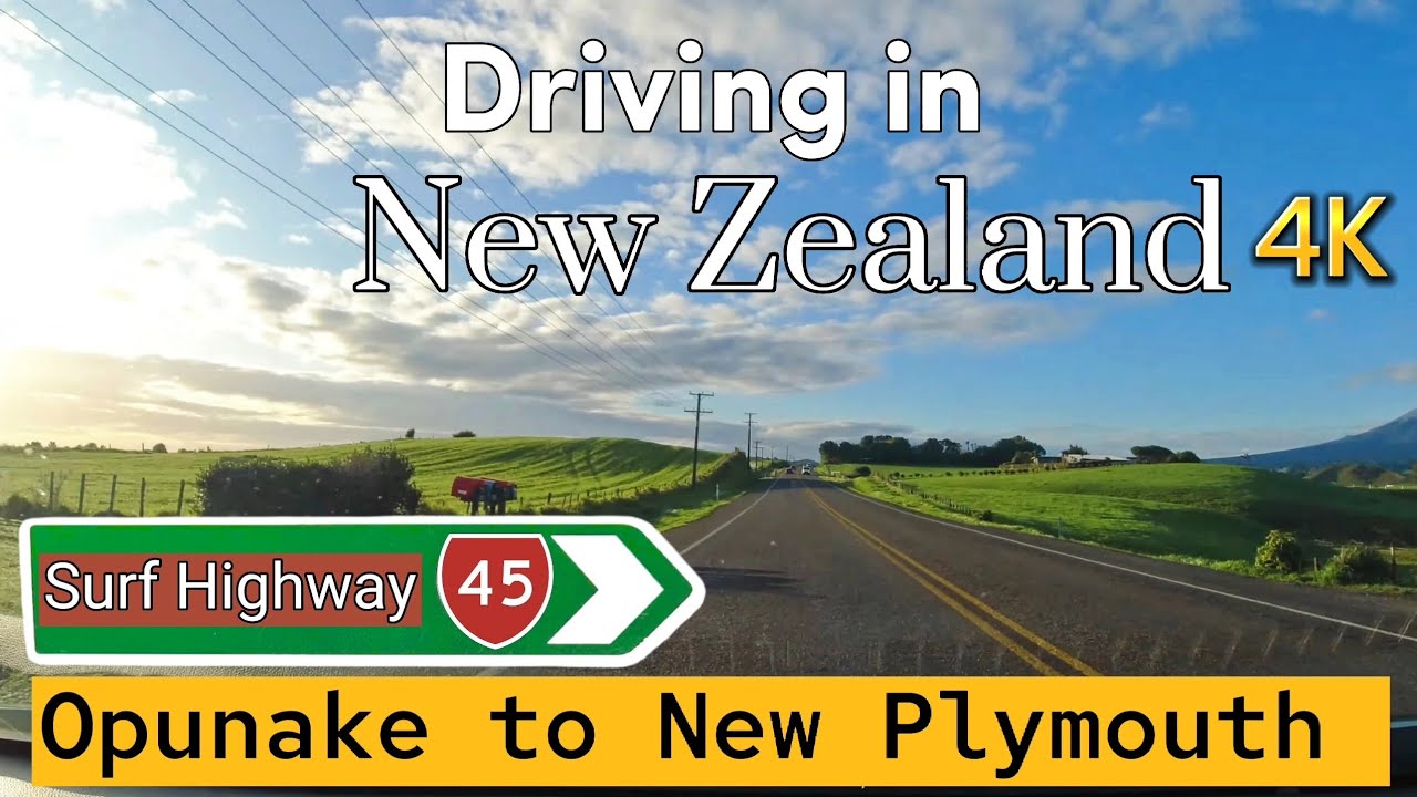 Driving Surf Highway 45 | Opunake to New Plymouth New Zealand - YouTube
