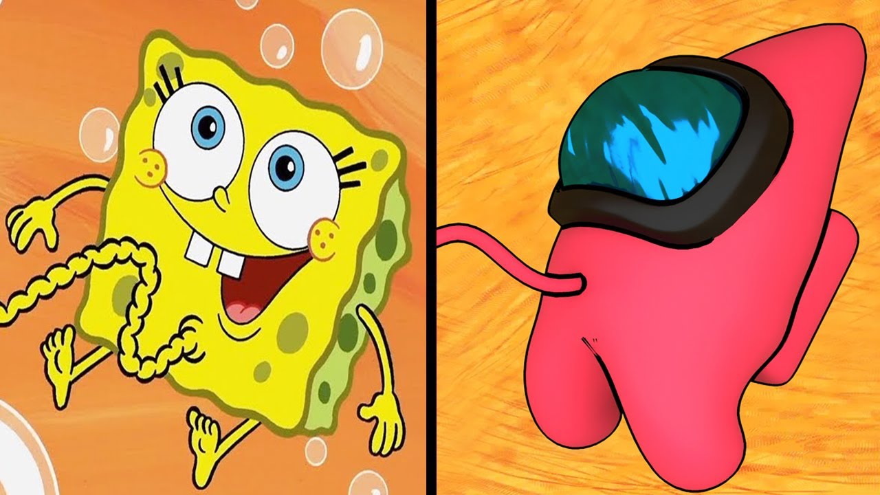 SpongeBob VS Patrick in Among US - Fetus animation - YouTube