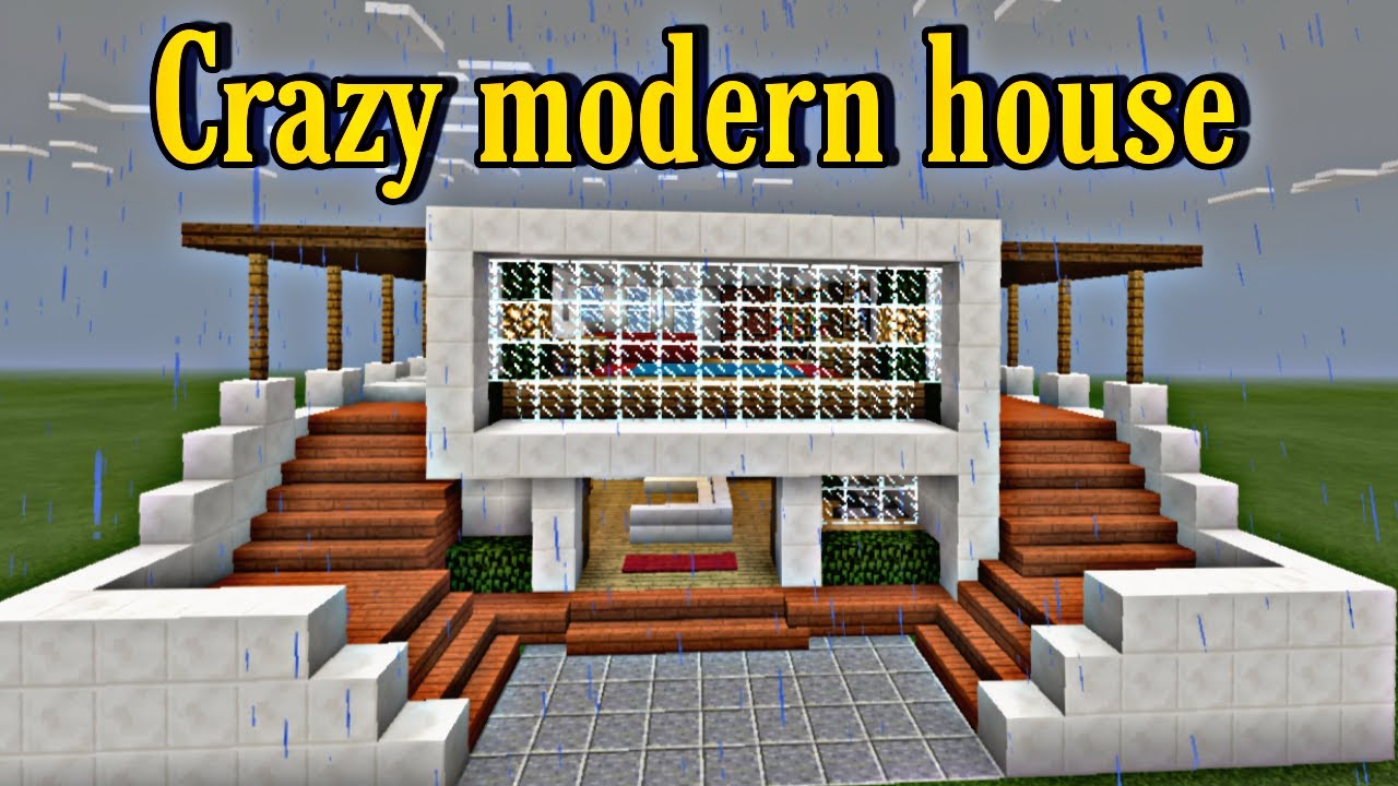 Minecraft | Modern house with a crazy concept - YouTube