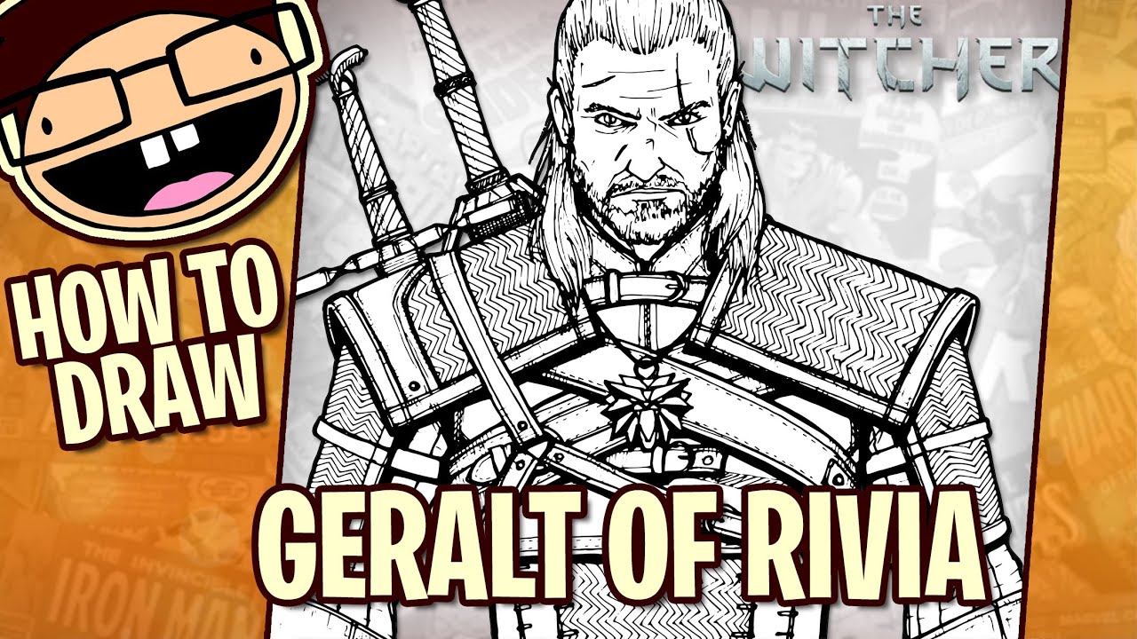 How to Draw GERALT OF RIVIA (The Witcher) | Narrated Step-by-Step ...