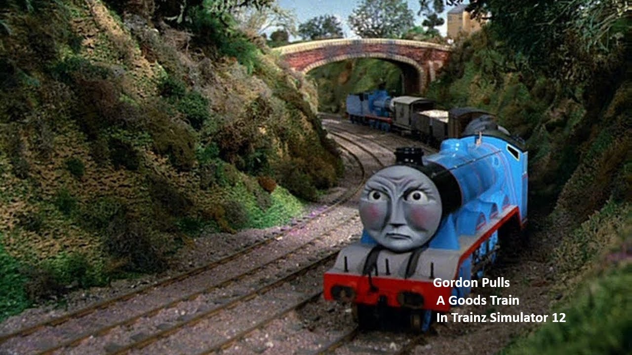 Gordon Pulls A Goods Train In Trainz Simulator 12. - YouTube