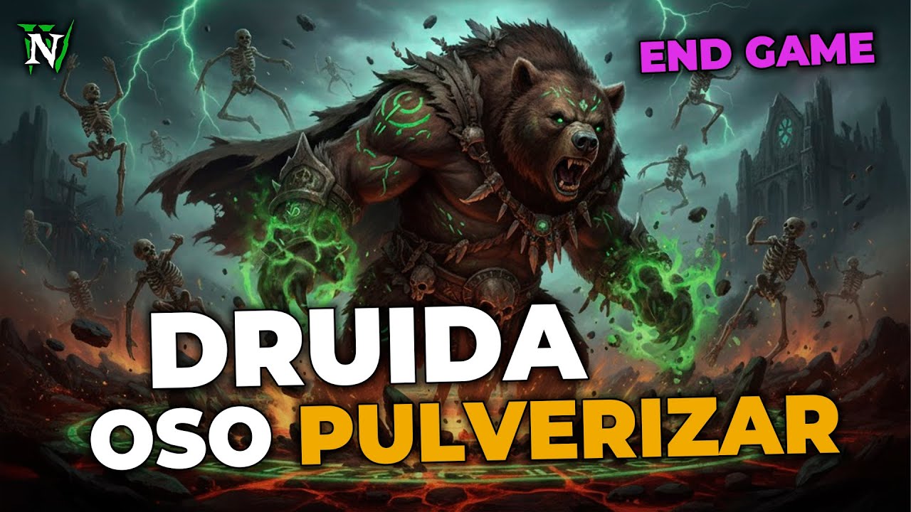 Diablo IV VoH - Guía - Druida Oso Pulverizar End Game [S10-2.4] - YouTube