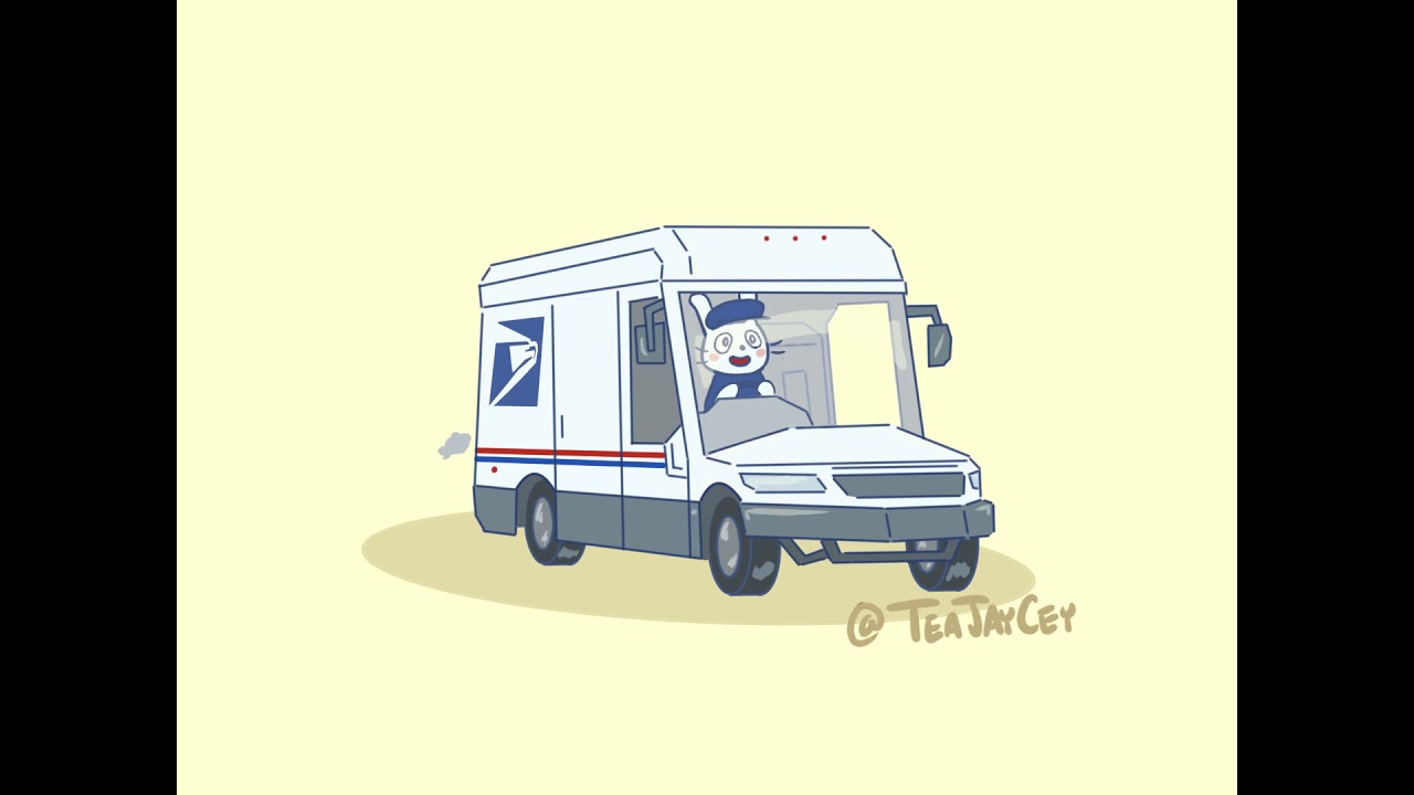 Short USPS Mail Truck Loop - YouTube