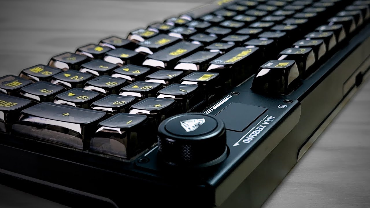 AULA F98 Pro Keyboard Sound Test | LEOBOG ICE Crystal linear switches ...