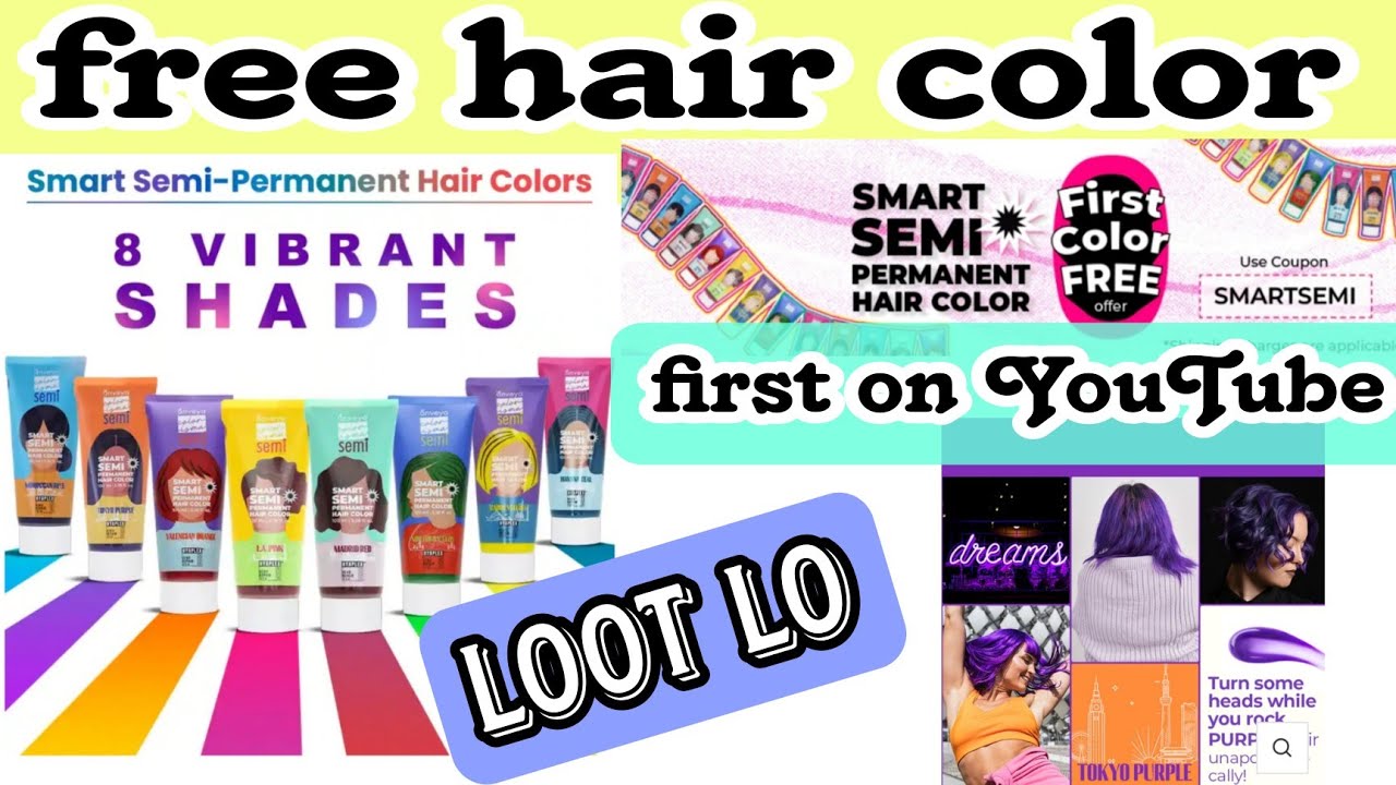 free hair color 🤯😲loot lo|| limited offer #viral #youtubeindia - YouTube