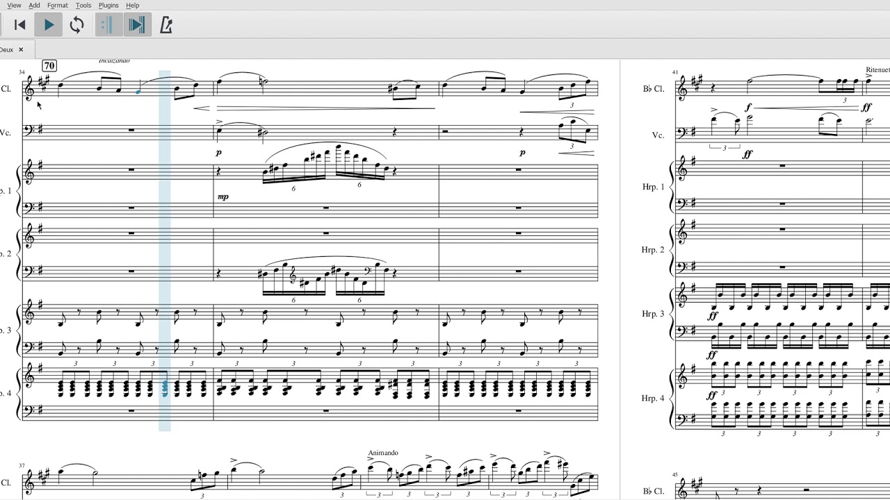 Pas de Deux Arrangement for clarinet, cello, and harp ensemble - YouTube