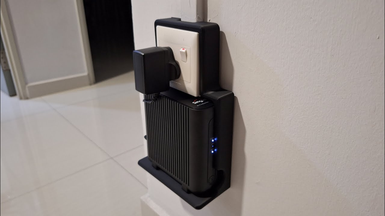 3D Printing - wifi router socket mount - YouTube