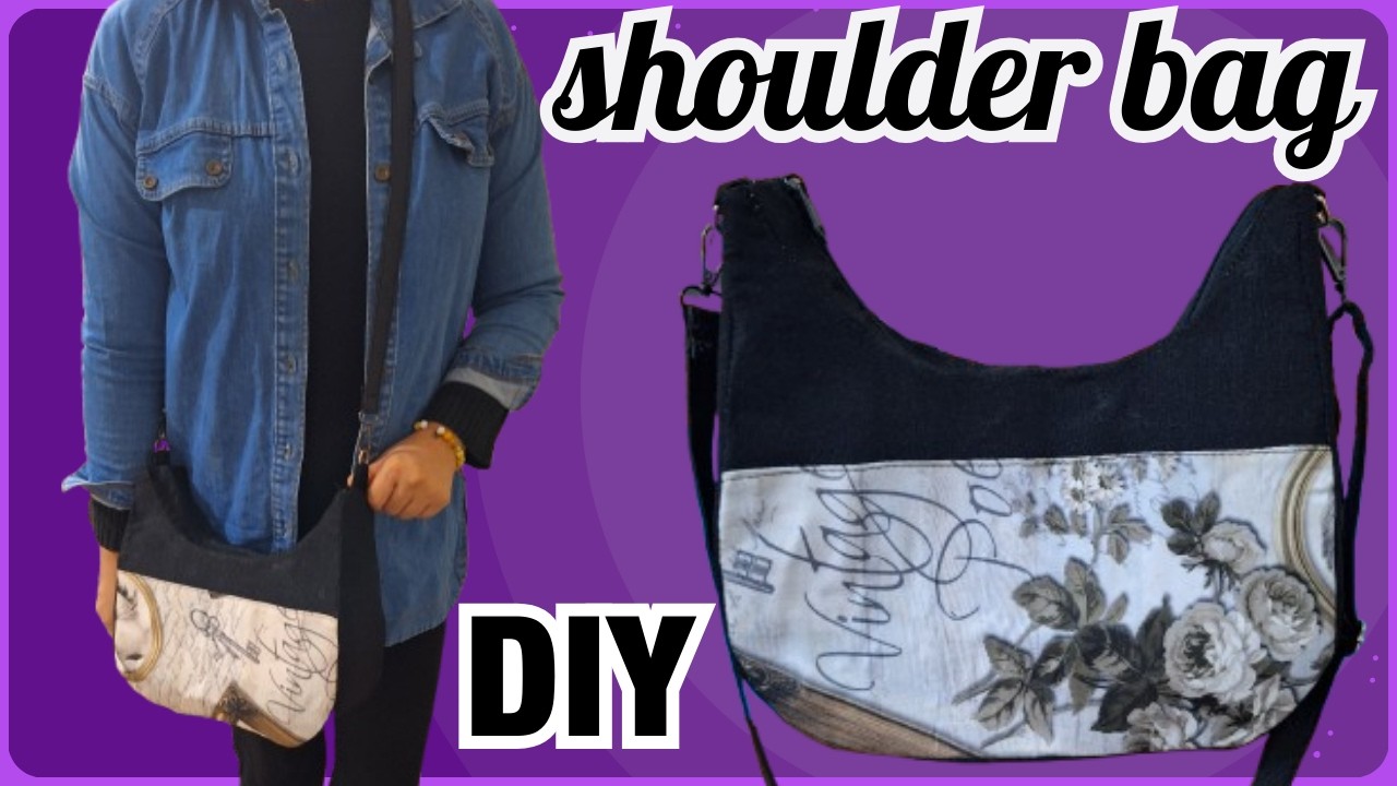 How To Make Shoulder Bag 🌿 : How To Make Easy Shoulder Bag 😇 - YouTube