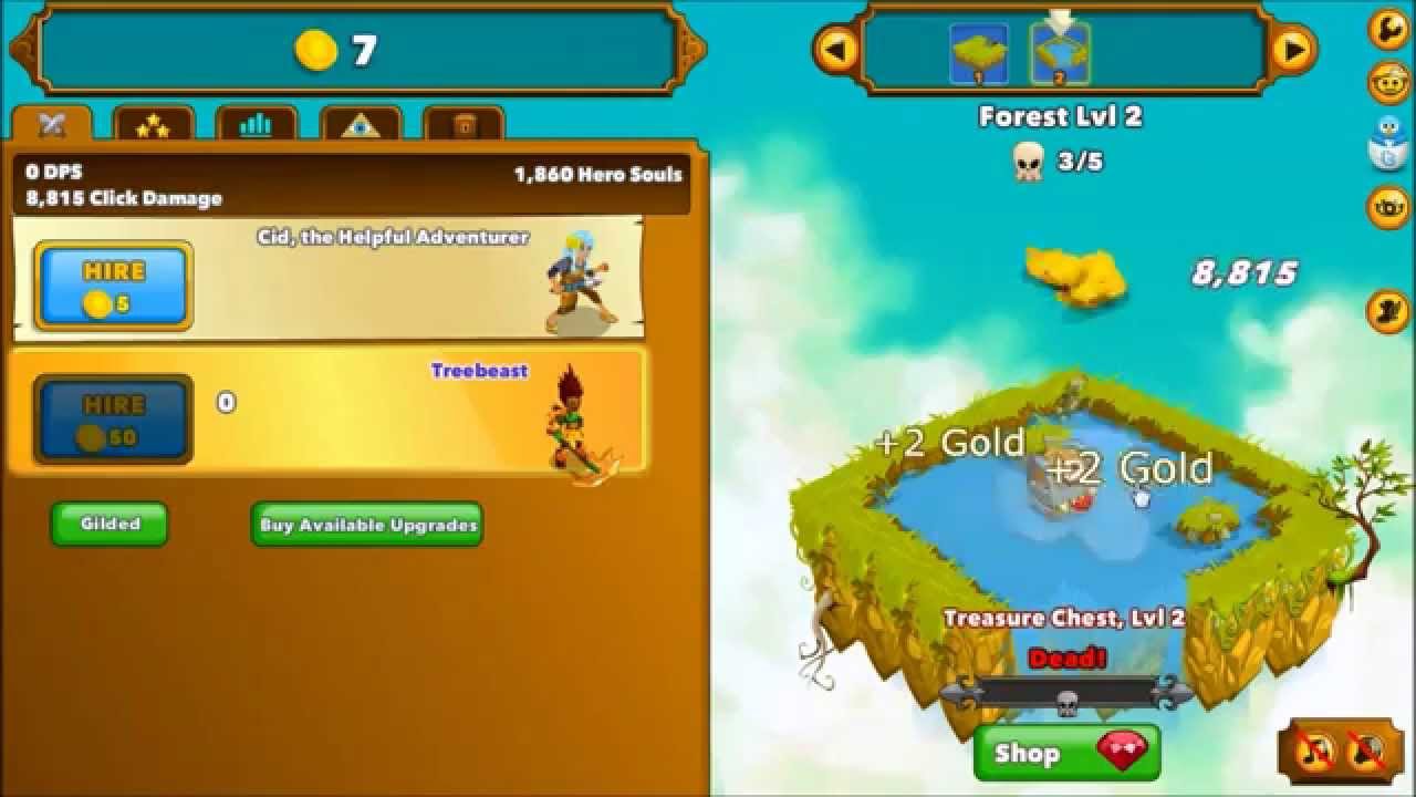 06 Clicker Heroes - Level 1 bis 150 in 5 Minuten - YouTube