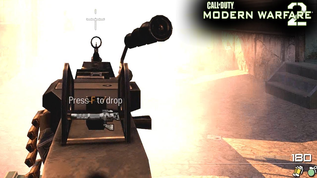 Modern Warfare 2 Gameplay - Secret M249 Saw Turret Unreleased Modern ...